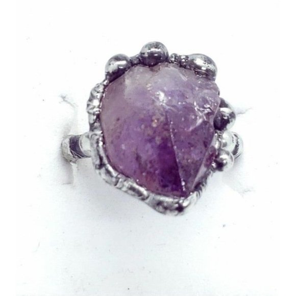 Handmade | Jewelry | Amethyst Crystal Ring | Poshmark